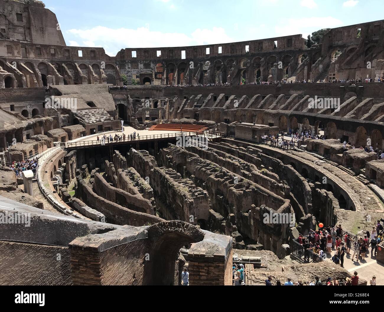 Inside the Colosseum in Rome, Italy Stock Photo - Alamy