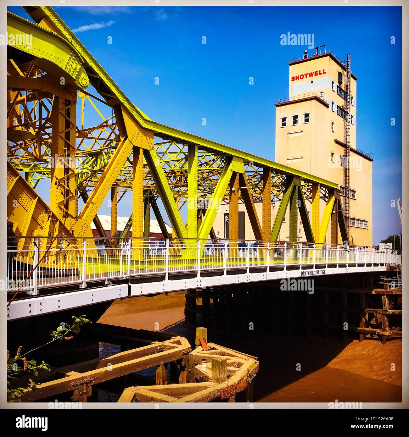 Drypool Bridge over the River Hull in Hull East Riding of Yorkshire ...