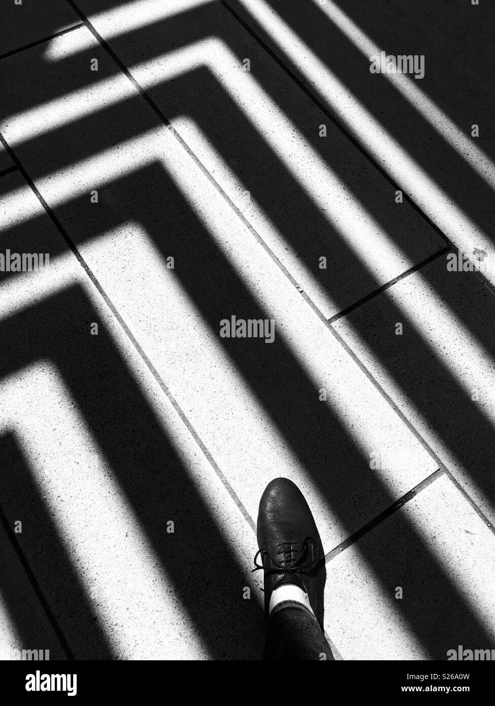 Stepping pattern Black and White Stock Photos & Images - Alamy