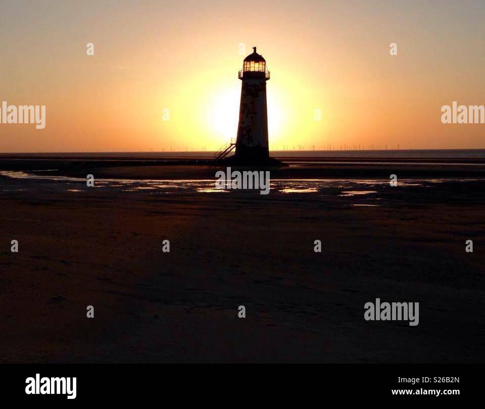 Talacre lighthouse night hi-res stock photography and images - Alamy