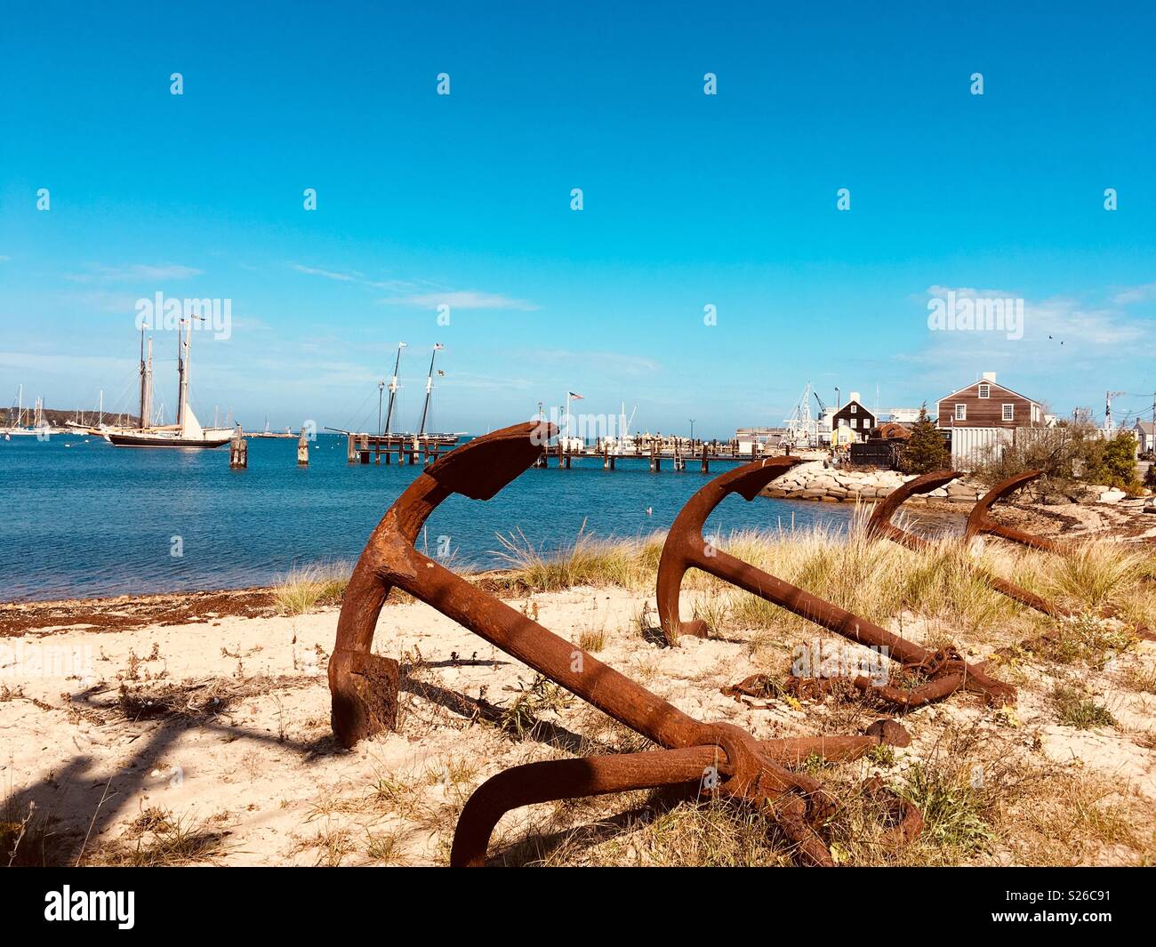 Anchors in a row hi-res stock photography and images - Alamy