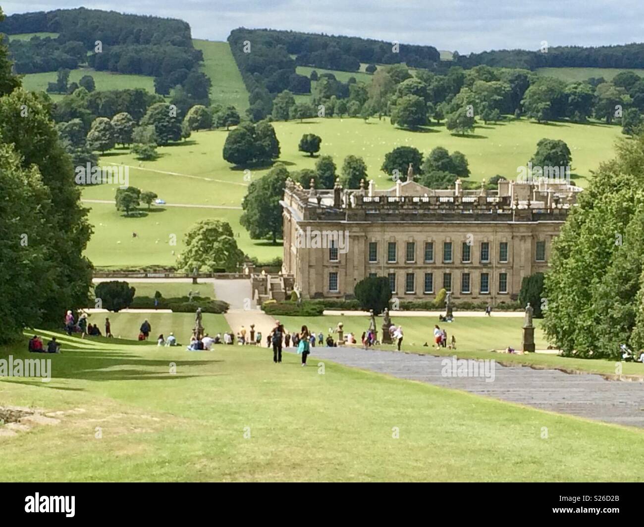 Chatsworth house estate Stock Photo - Alamy