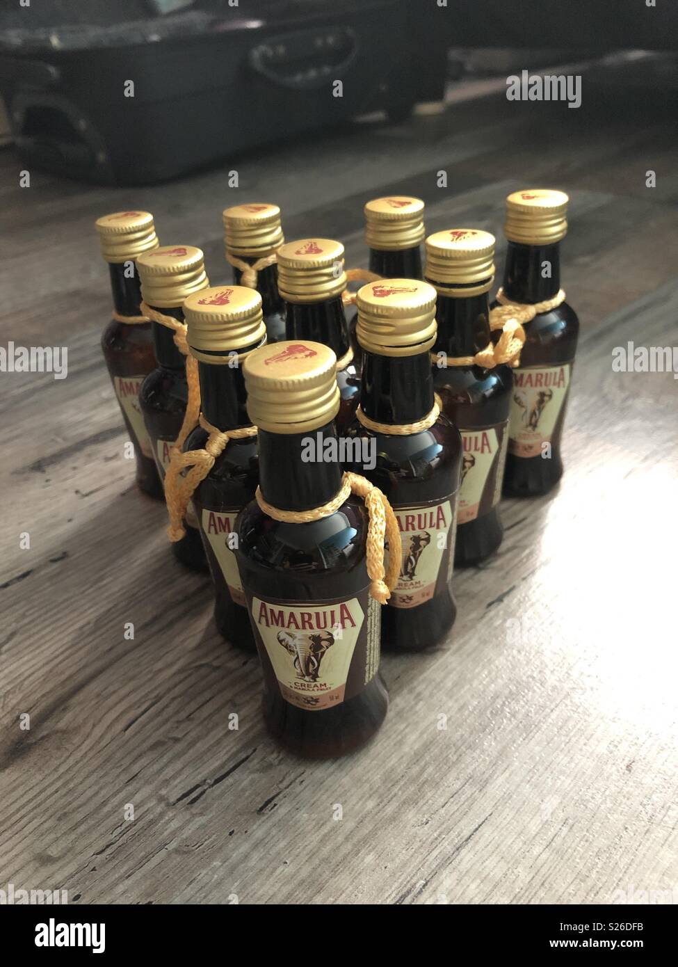 Amarula miniatures skittles game Stock Photo - Alamy