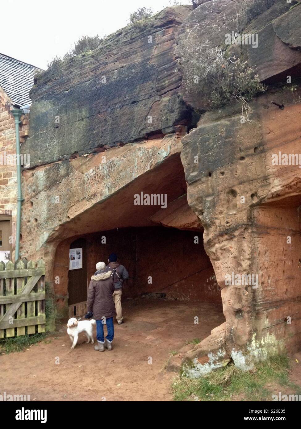 Kinver edge rock houses Stock Photo - Alamy