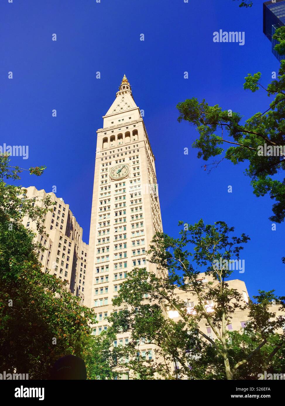 The MetLife tower on Madison Avenue as seen from Madison Square, Park ...