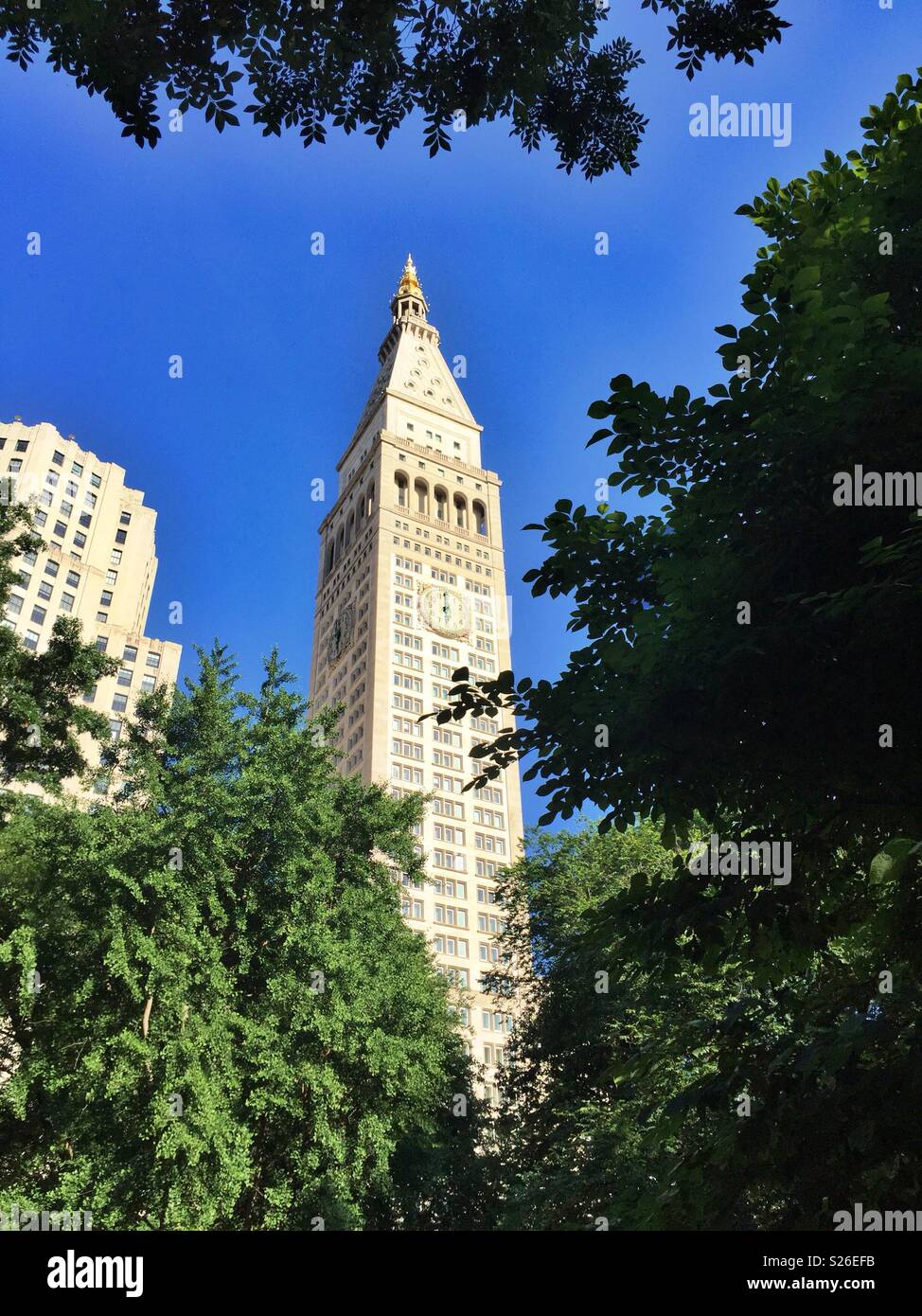 The MetLife tower on Madison Avenue as seen from Madison Square, Park ...