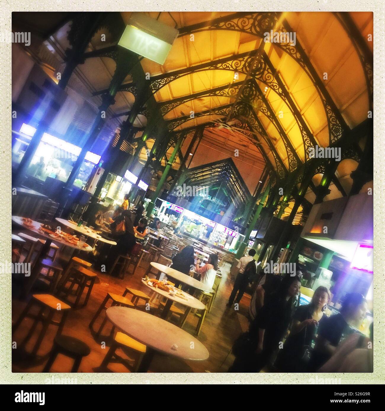 Lau Pa Sat (Telok Ayer Food Market), Singapore Stock Photo - Alamy