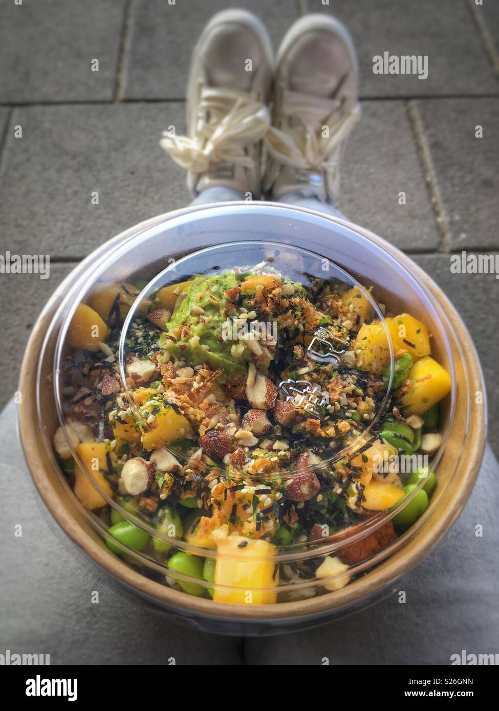 Hawaiian trend food - Poké Stock Photo - Alamy