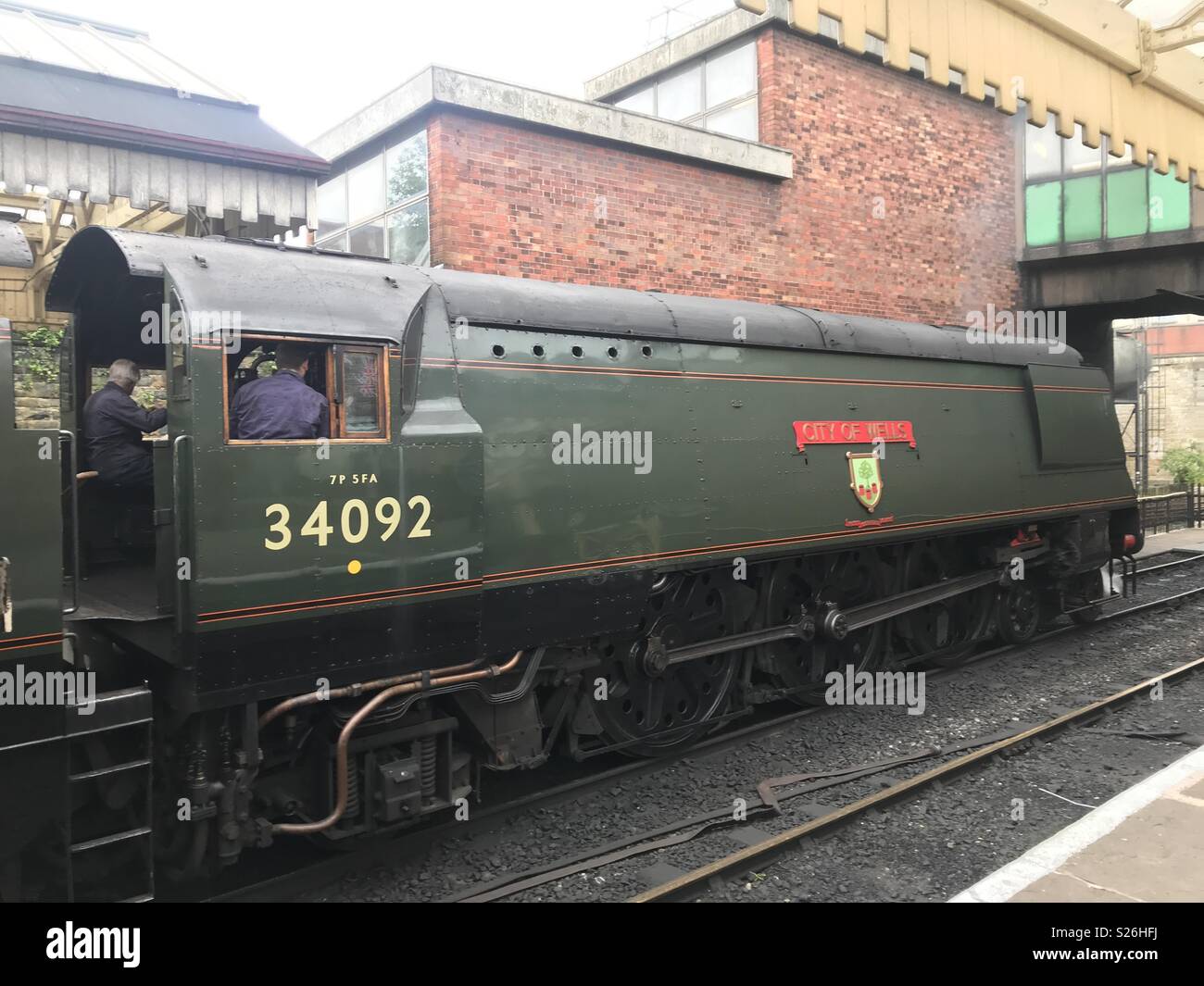 Steam train at Bury train station (East Lancashire railway Stock Photo ...