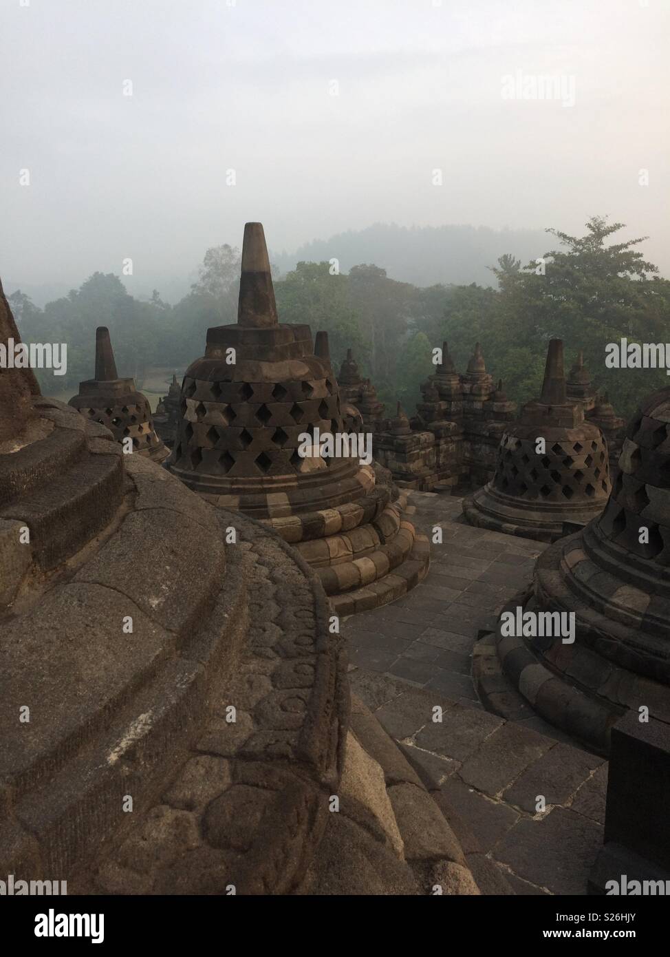Borobudur at sunrise hi-res stock photography and images - Alamy