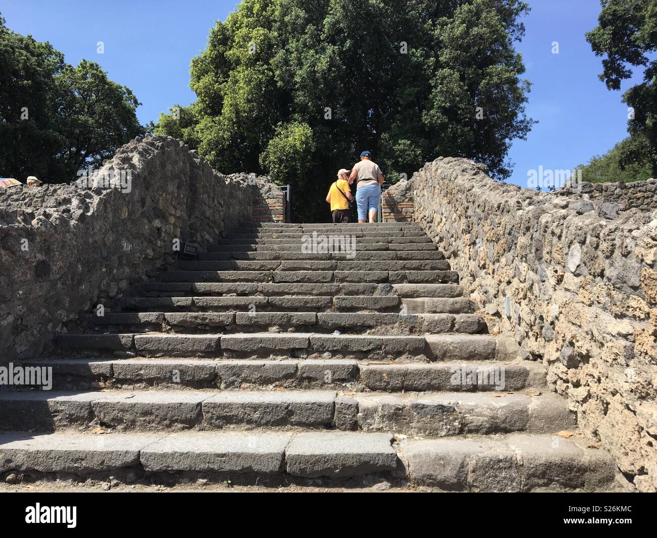 Stairs in Pompeii Stock Photo - Alamy