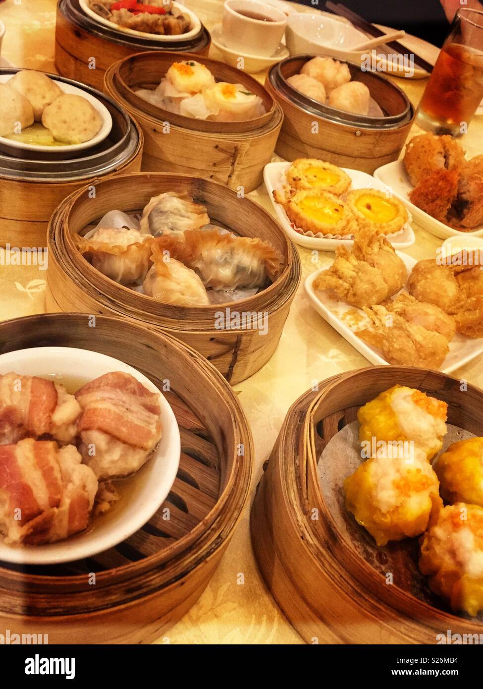 Traditional Cantonese dim sum at a restaurant in Kuala Lumpur, Malaysia ...