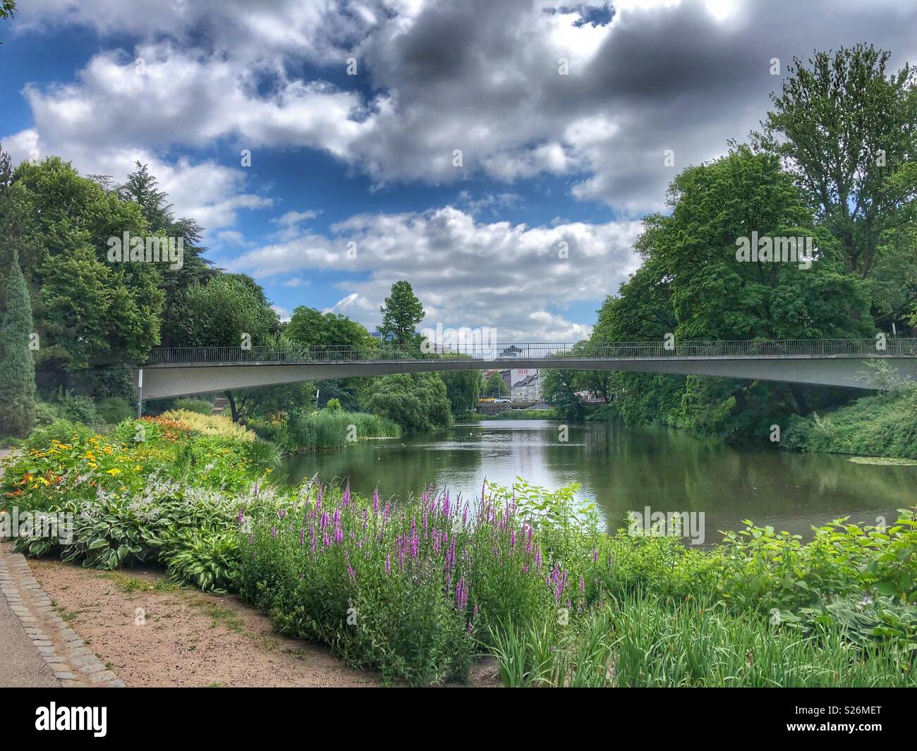 A peaceful setting in Planten un Blomen, a beautiful park in Hamburg ...