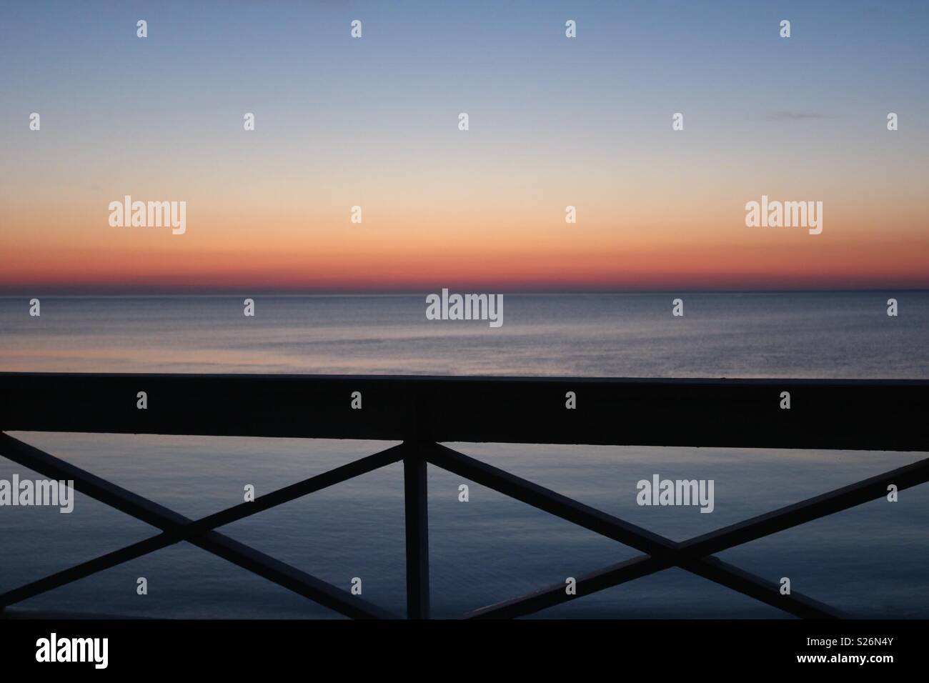 Sunset from balcony Stock Photo - Alamy