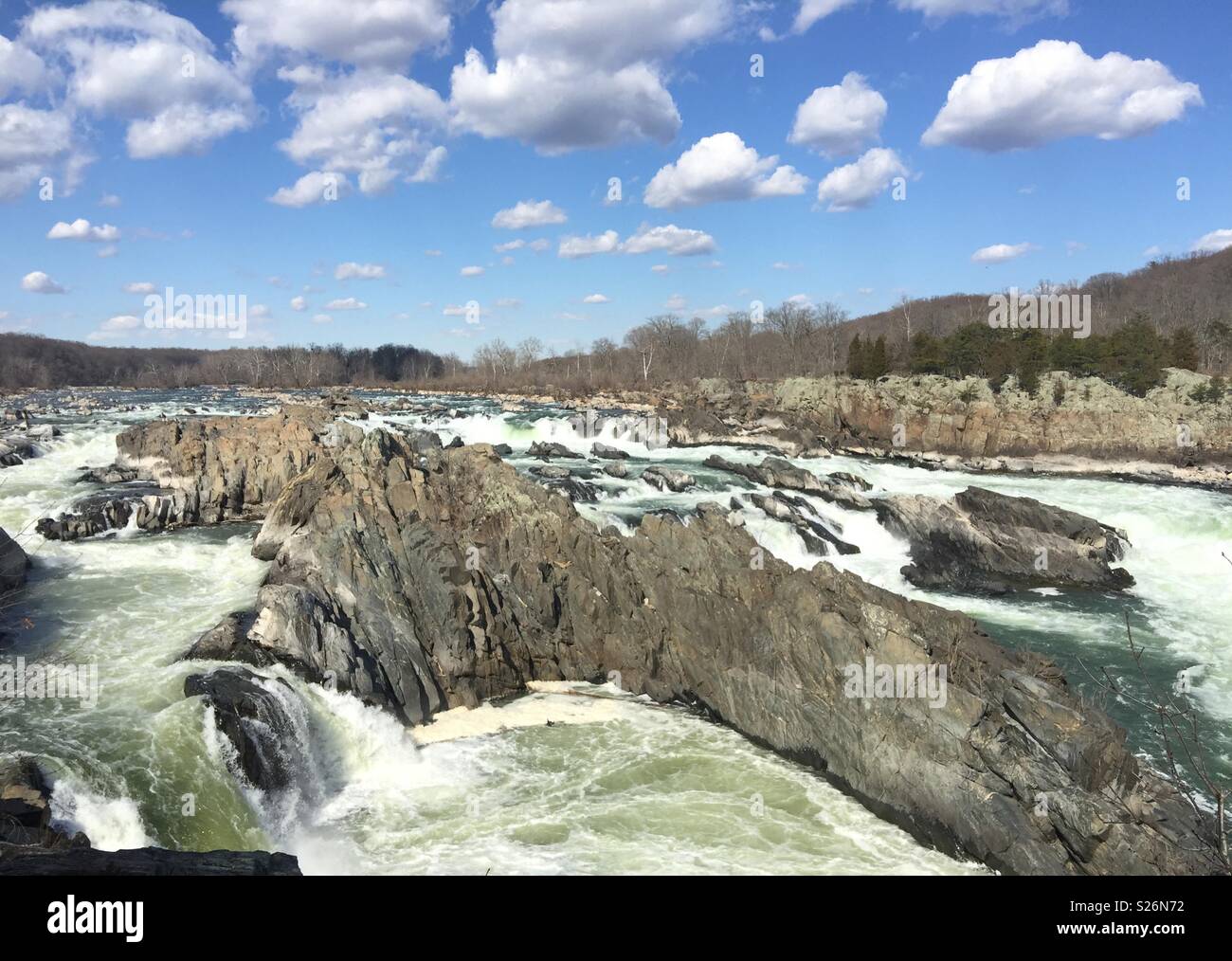 Water rushing over river rocks hi-res stock photography and images - Alamy