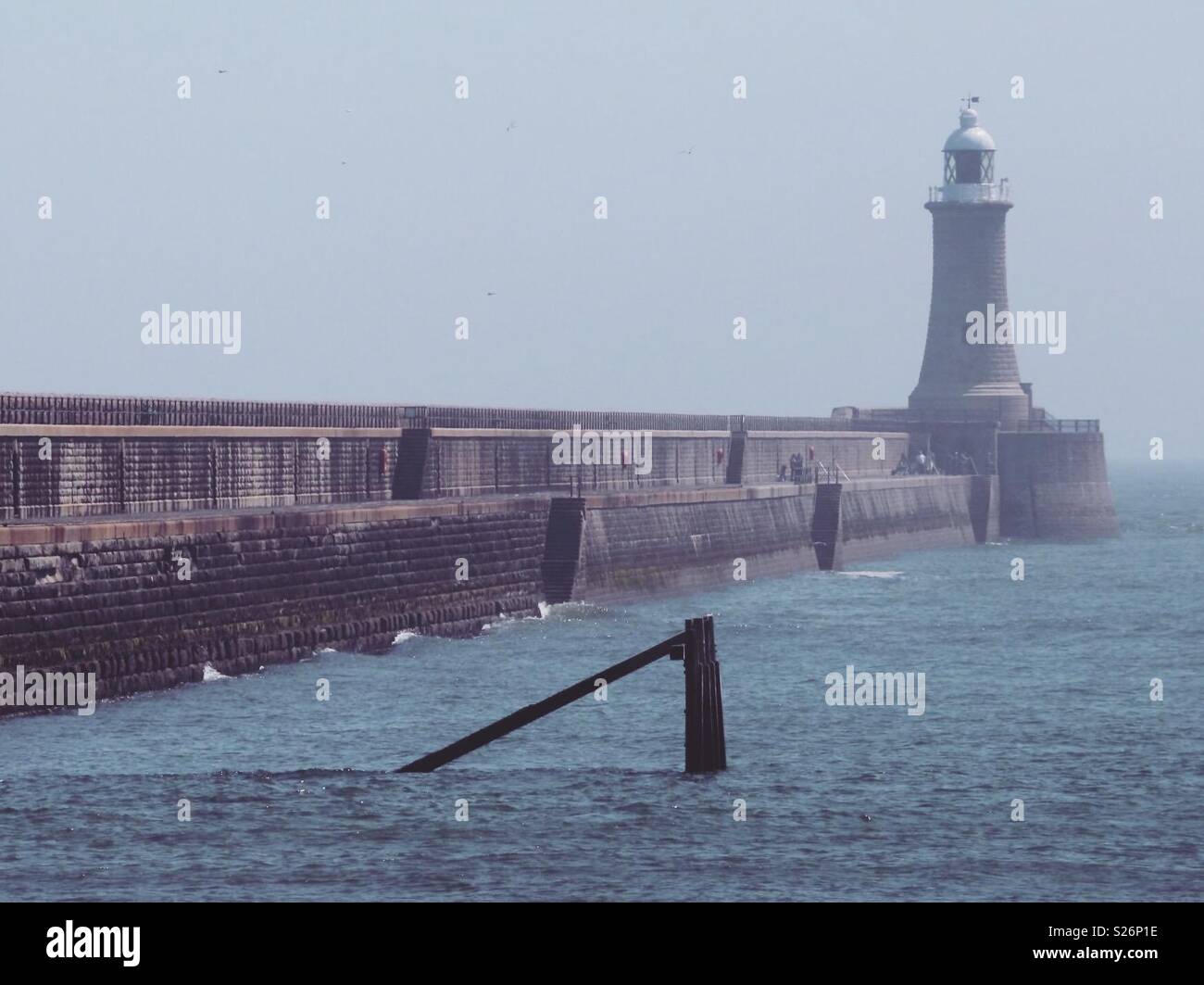 Tynemouth Pier & Lighthouse Stock Photo - Alamy
