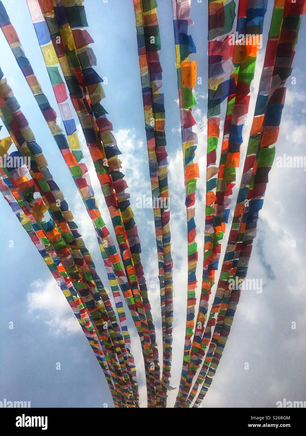 Praying flags hi-res stock photography and images - Alamy