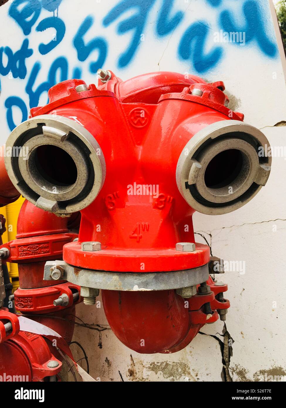Fire hydrant that looks like a face Stock Photo - Alamy
