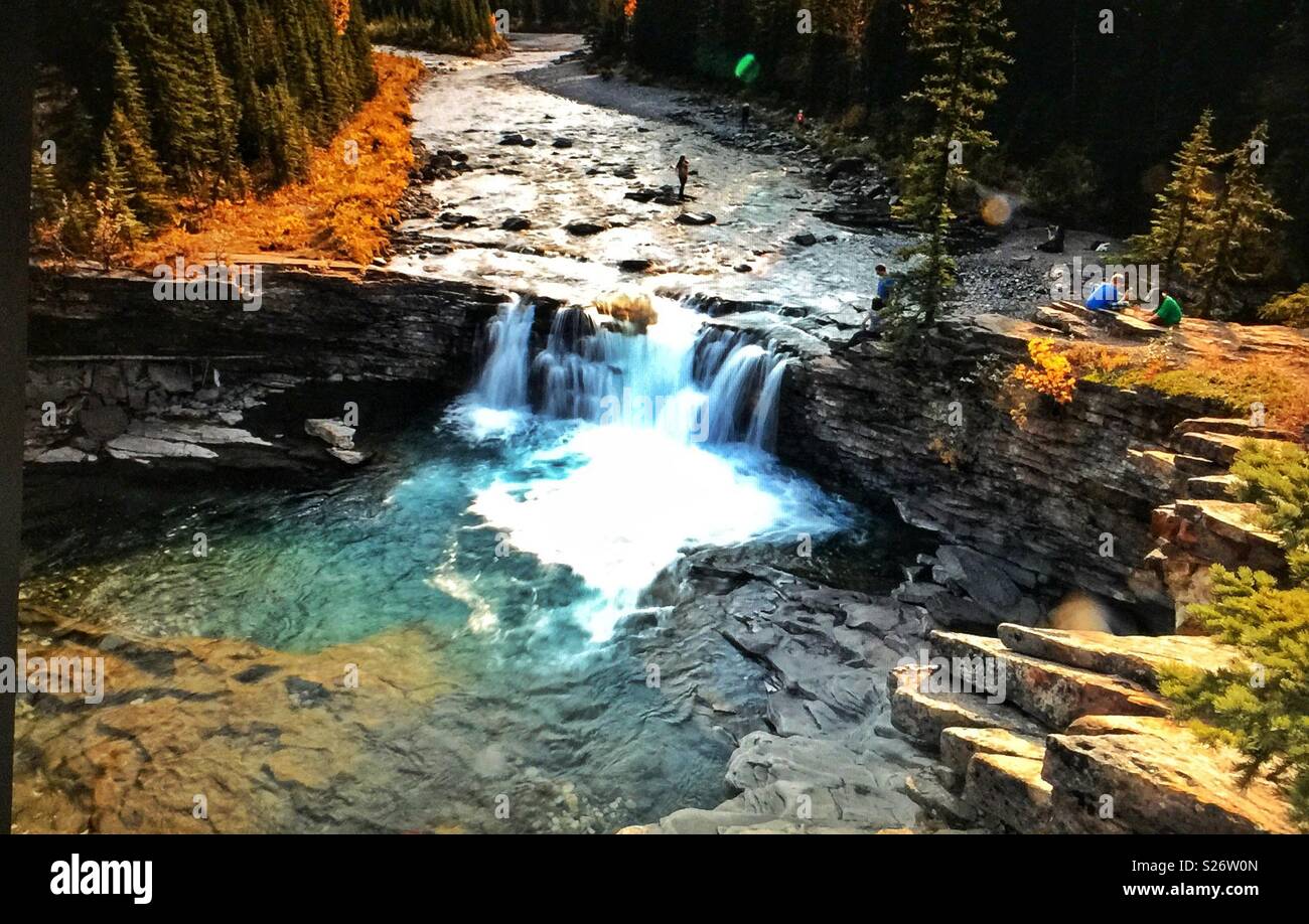 Sheep River Falls, Alberta,Canada Stock Photo - Alamy
