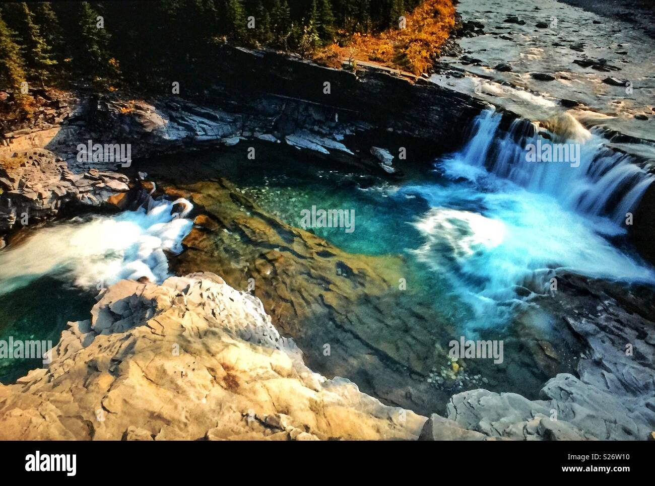 Sheep River Falls, Alberta,Canada Stock Photo - Alamy