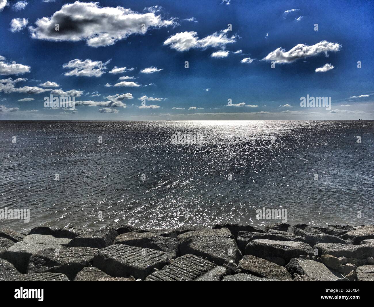 Rock armour protection from coastal erosion, East Lane, Bawdsey ...
