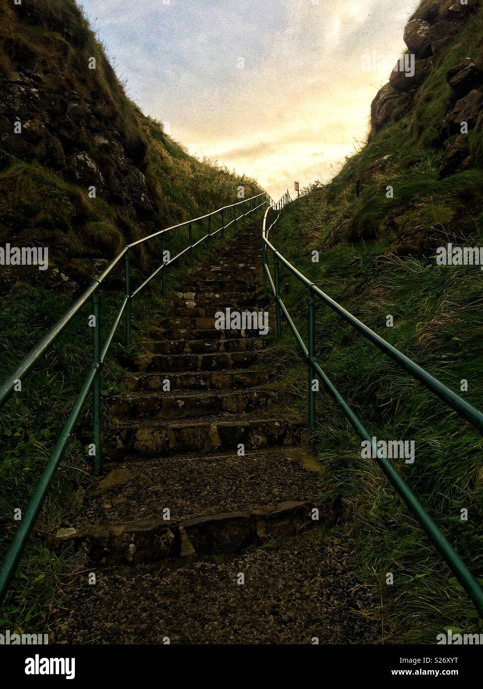 Green stairs hi-res stock photography and images - Alamy