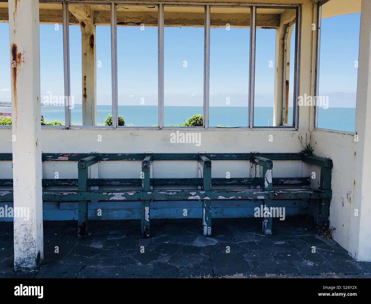 Seaside wind shelter hi-res stock photography and images - Alamy