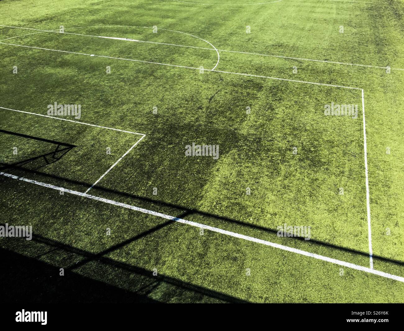 Image of the football field Stock Photo - Alamy