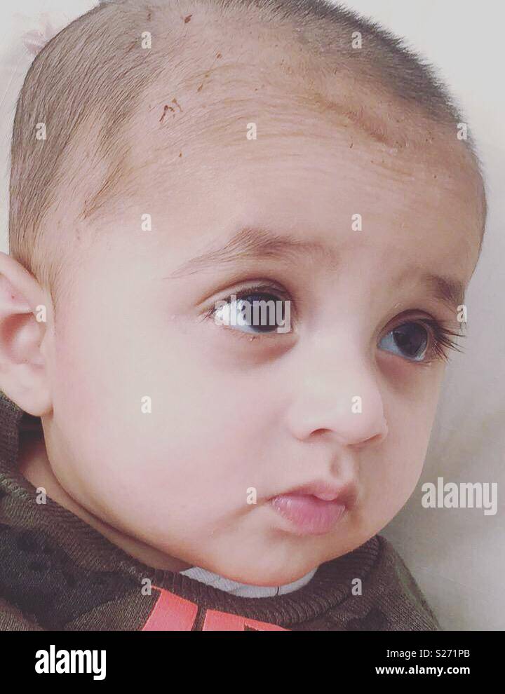 Milk Drunk Baby Boy Stock Photo Alamy