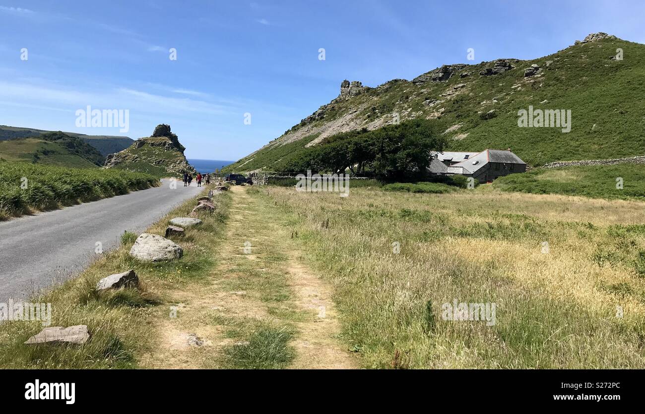 Devon valley of the rocks smartphone stock photos and images - Alamy