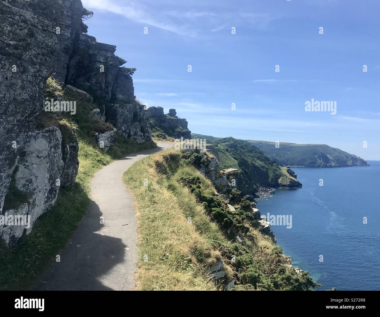Valley of rocks Devon Stock Photo - Alamy