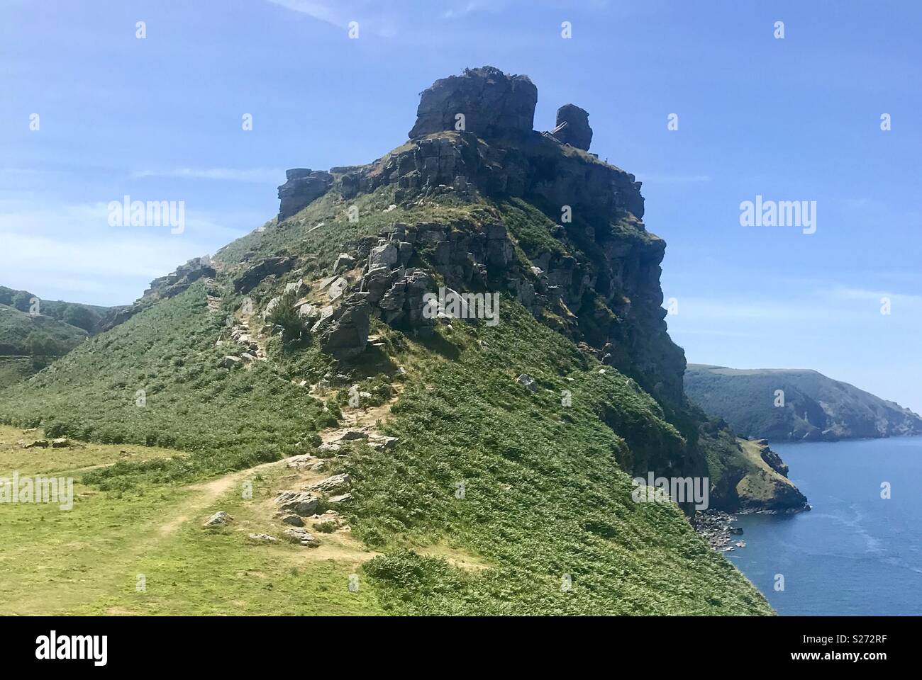 Valley of rocks Devon Stock Photo - Alamy