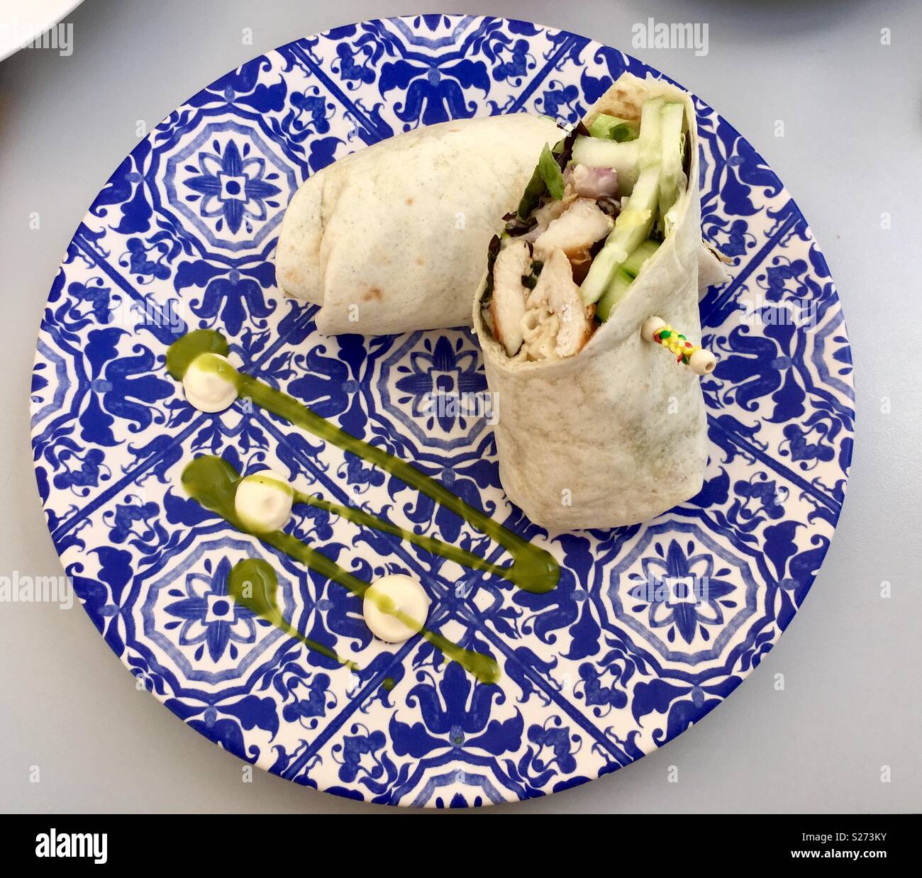 Chicken caesar wrap hi-res stock photography and images - Alamy