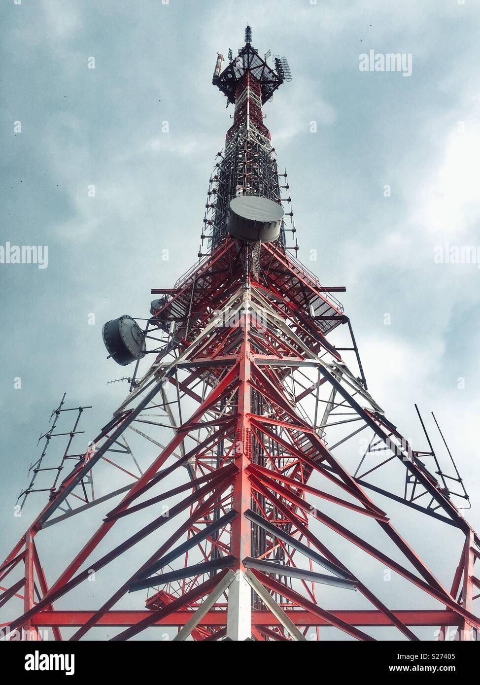 Broadcast tower, Montreal Stock Photo - Alamy