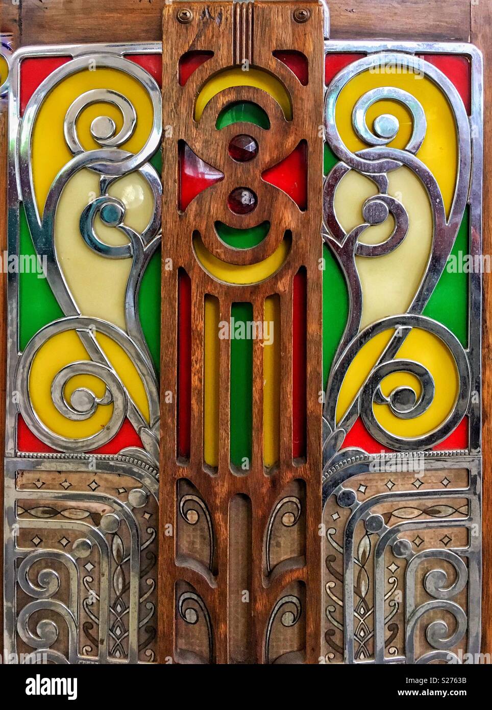 Front panel of an old jukebox Stock Photo - Alamy