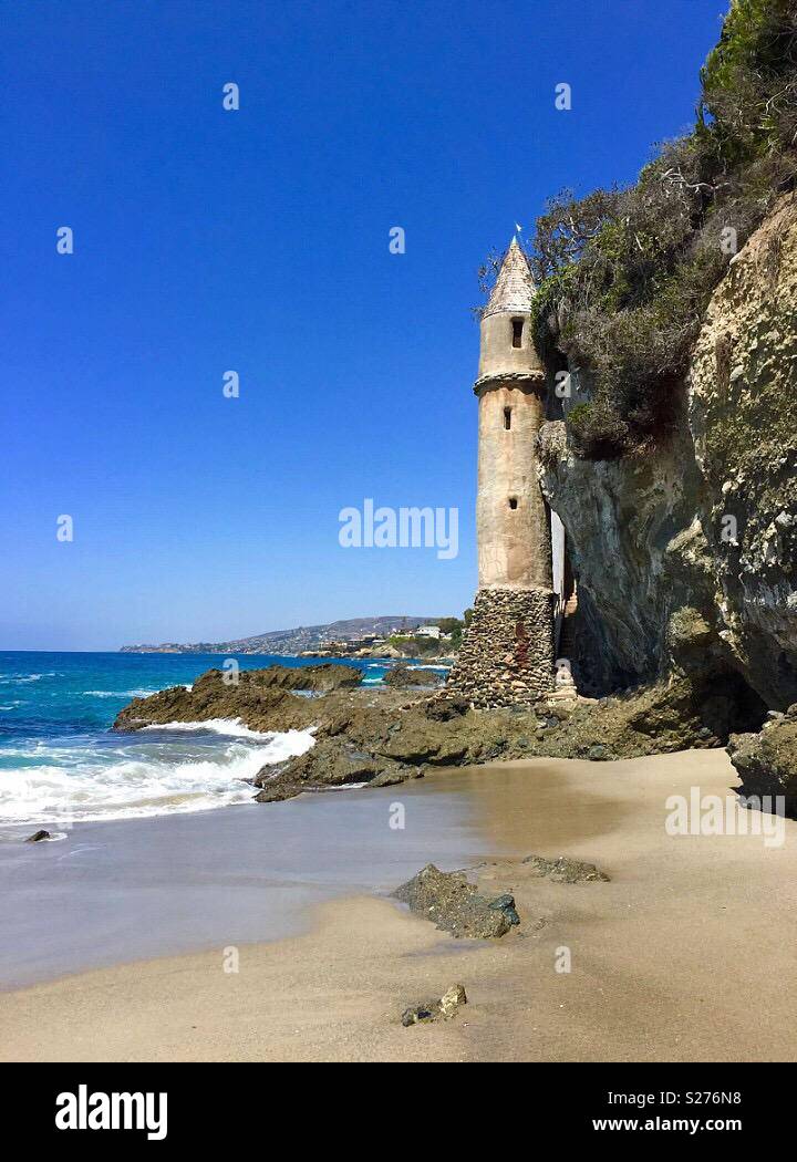 Victoria beach pirate tower hi-res stock photography and images - Alamy