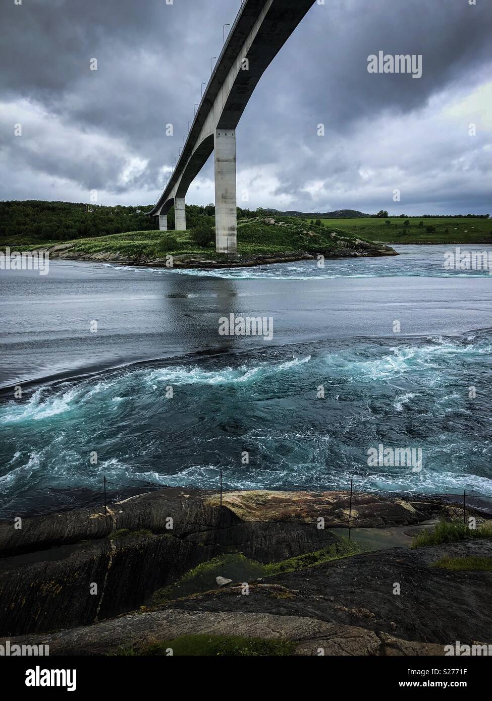 Saltstraumen maelstrom Norway Stock Photo - Alamy