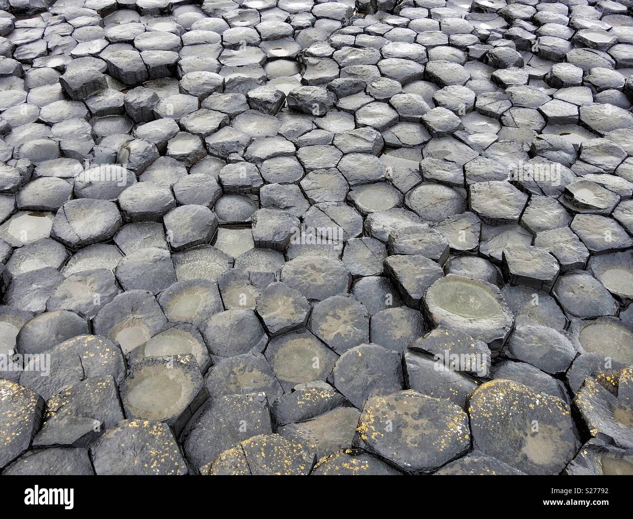 Rocks at the Giants Causeway in Northern Ireland Stock Photo - Alamy
