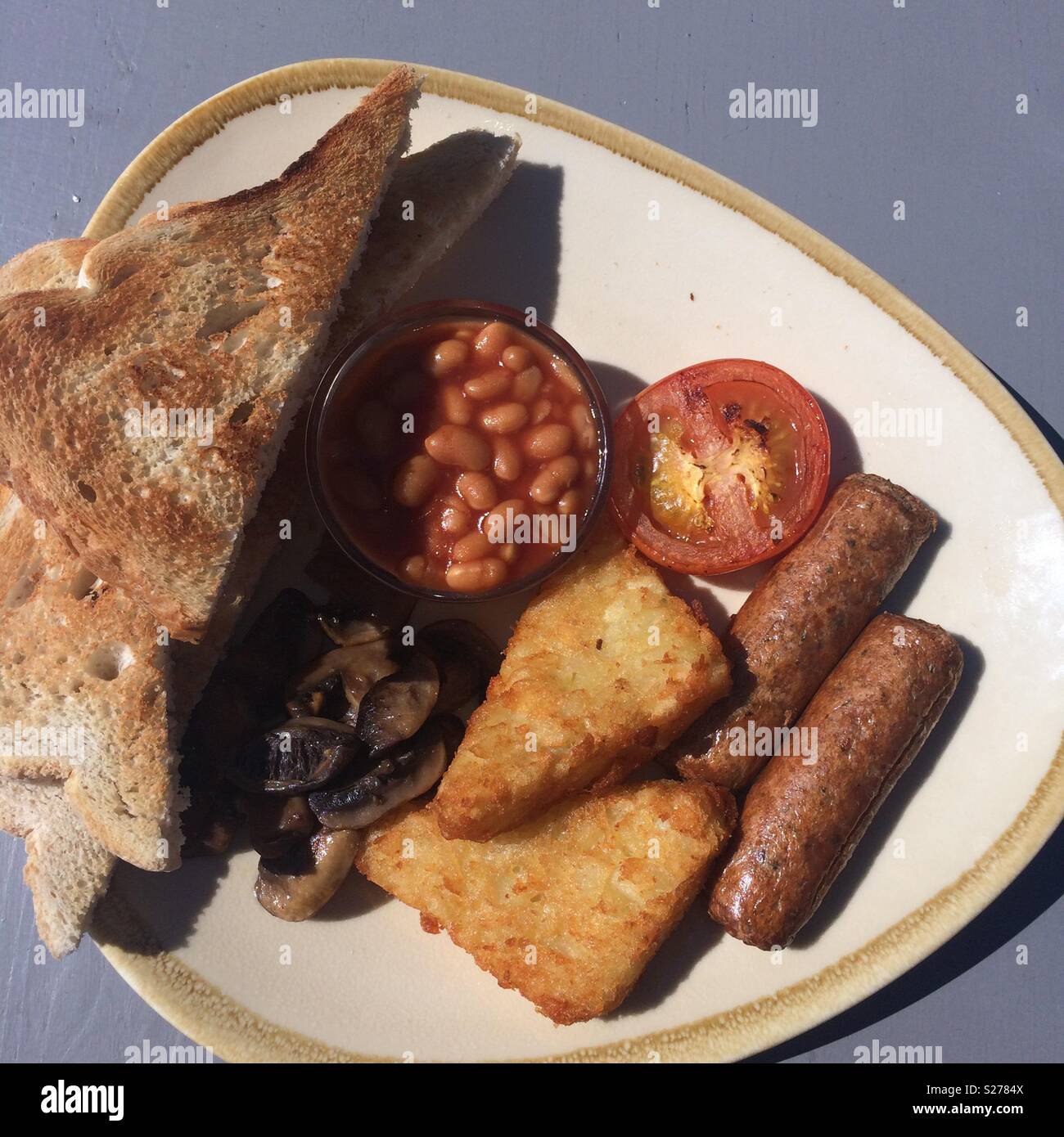 Vegan fry up breakfast Stock Photo - Alamy