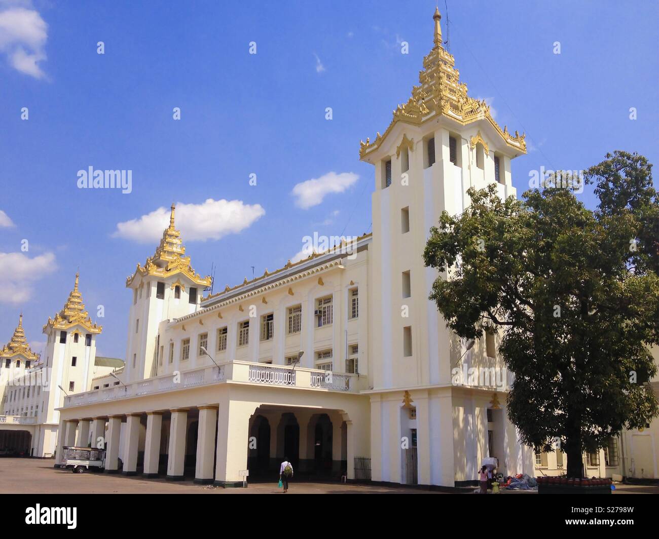 Yangon central station hi-res stock photography and images - Alamy