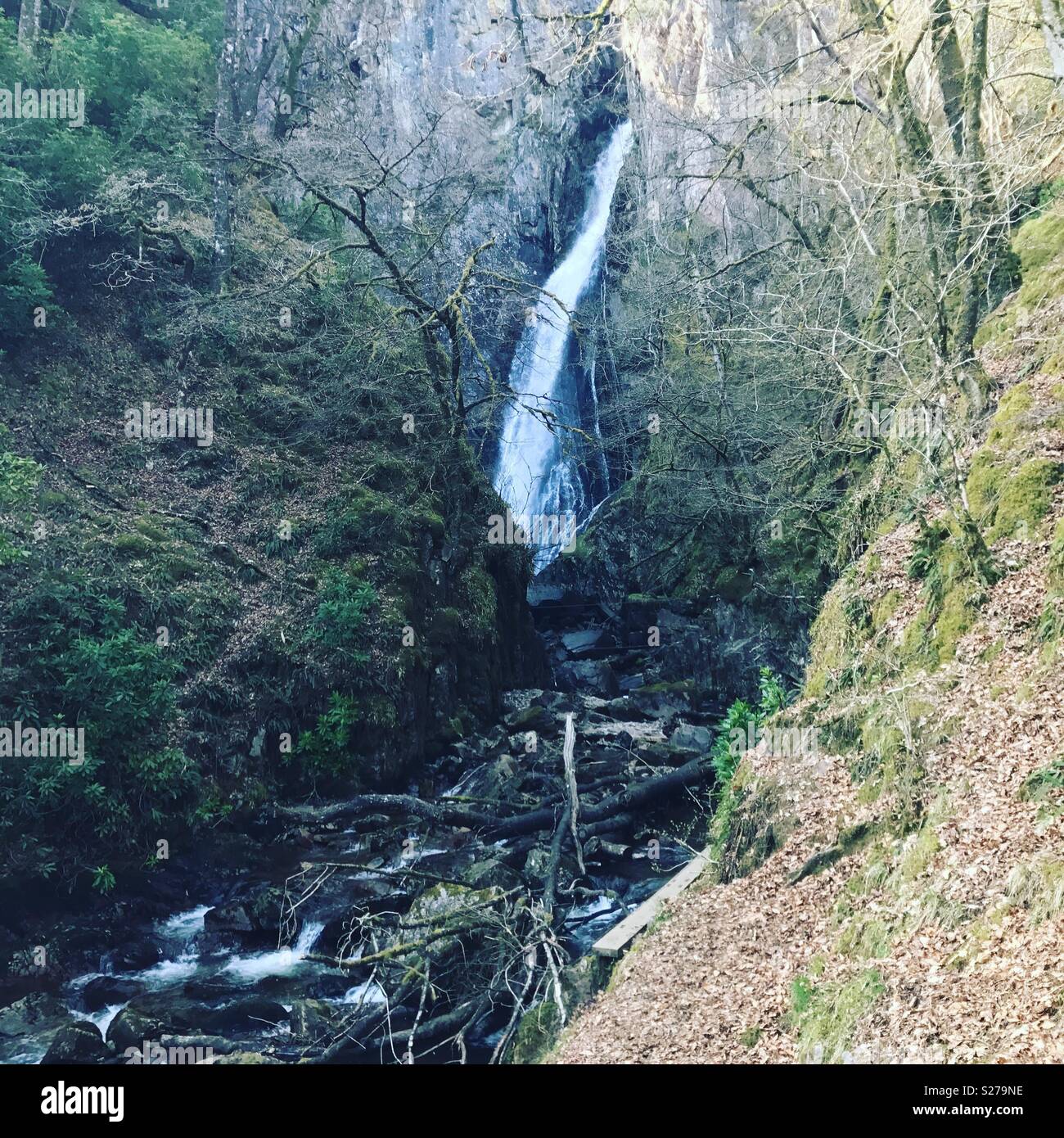 Grey mares waterfall kinlochleven hi-res stock photography and images ...