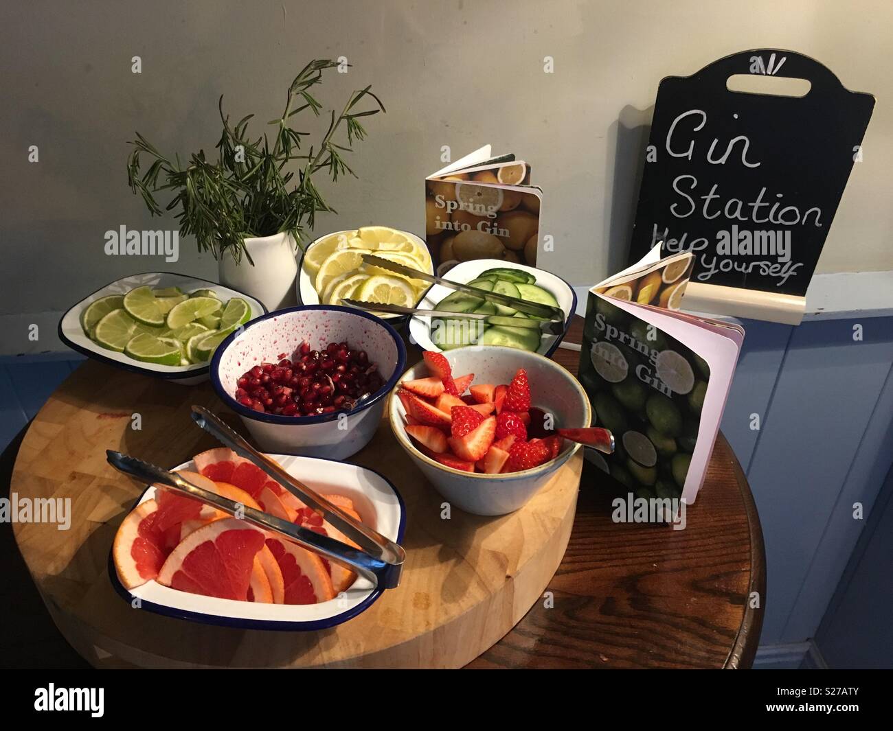Gin Station at The Grove in Exmouth Stock Photo - Alamy