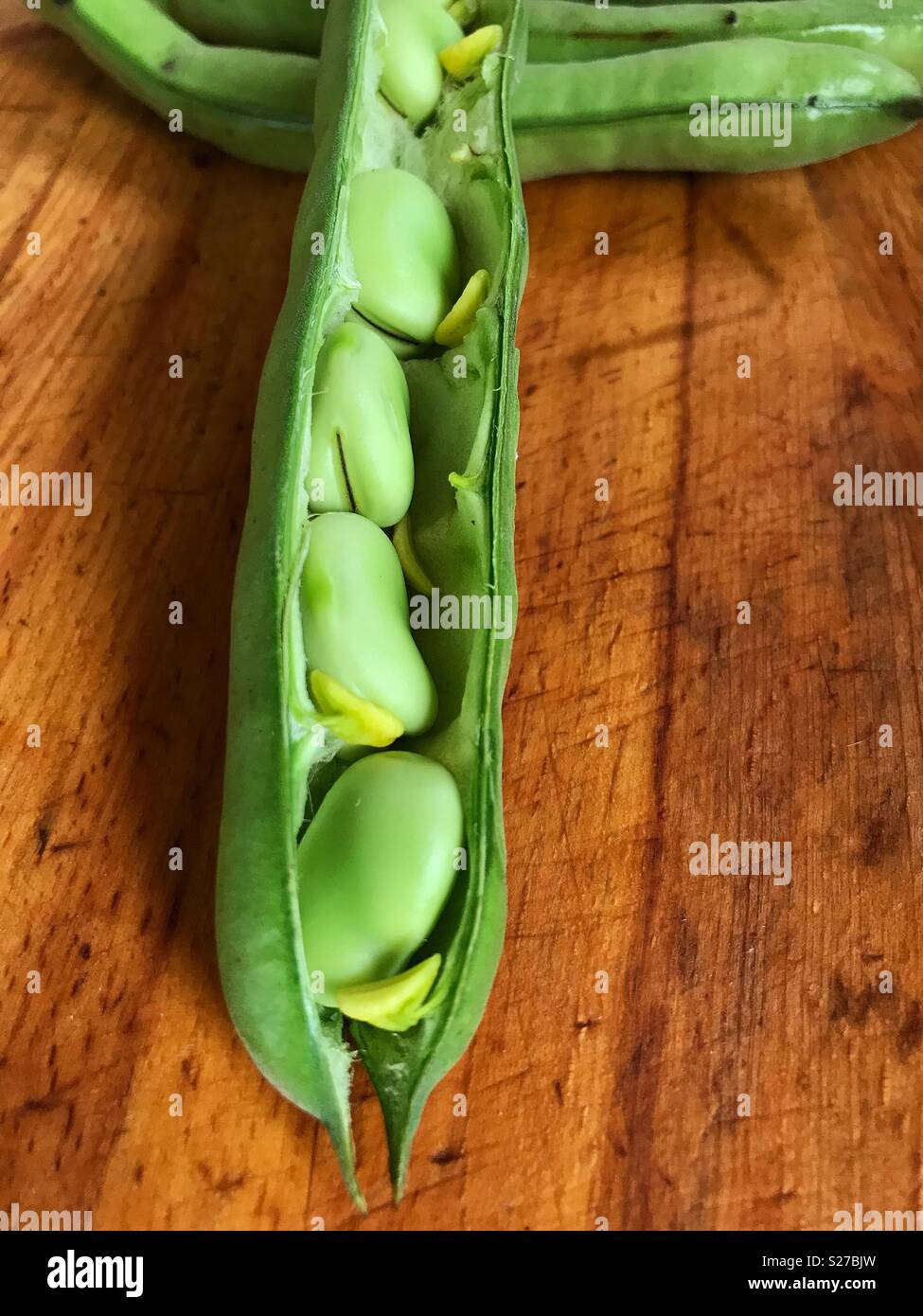 Broad bean pod hi-res stock photography and images - Alamy