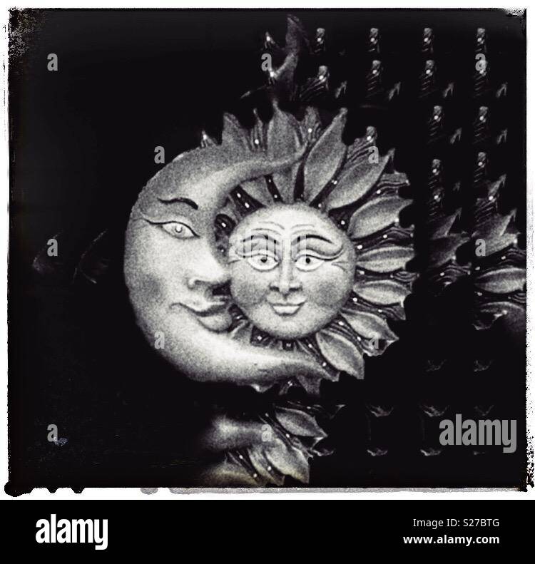 Sun And Moon Day And Night High Resolution Stock Photography and Images ...