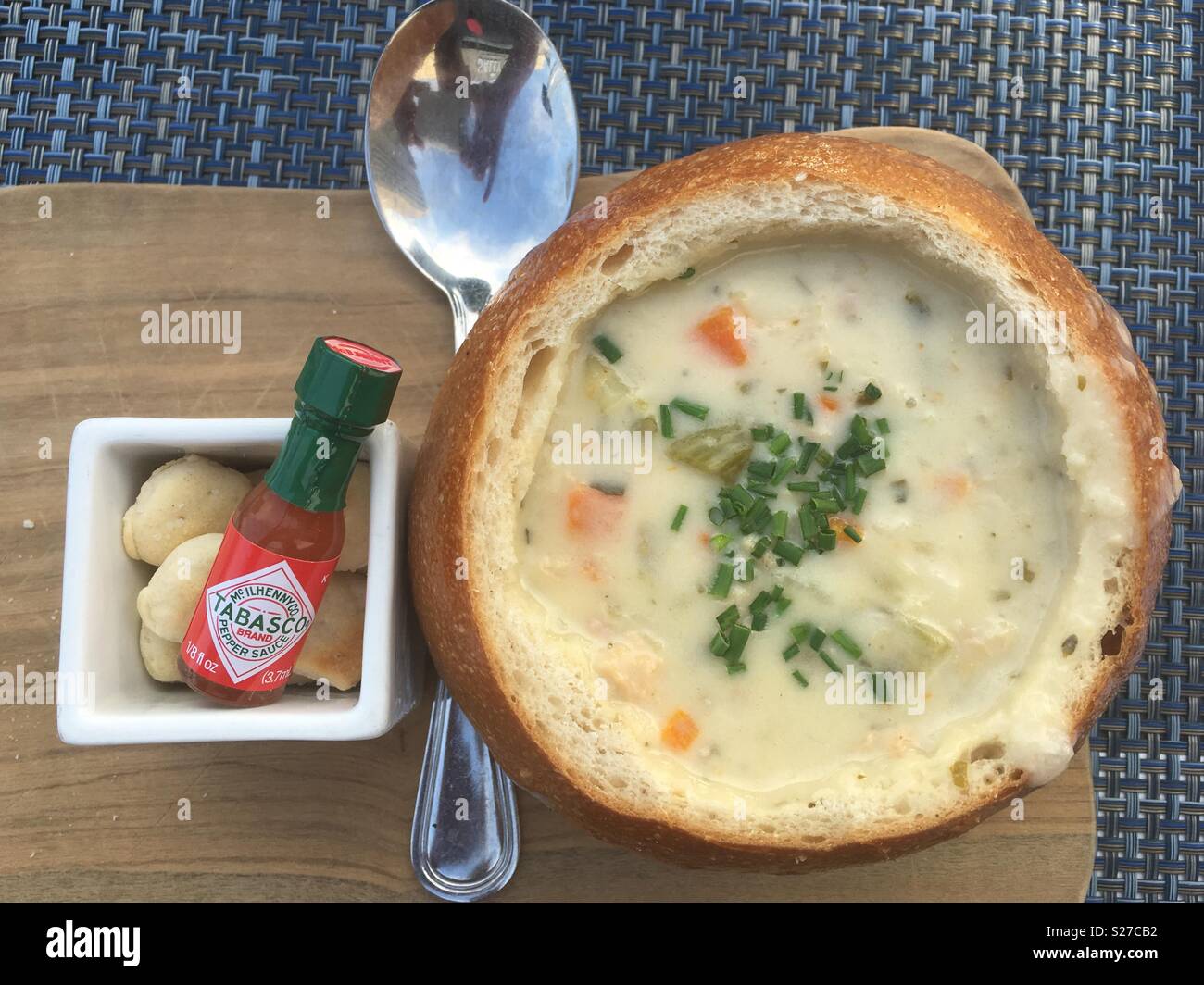 California Clam Chowder Stock Photo - Alamy