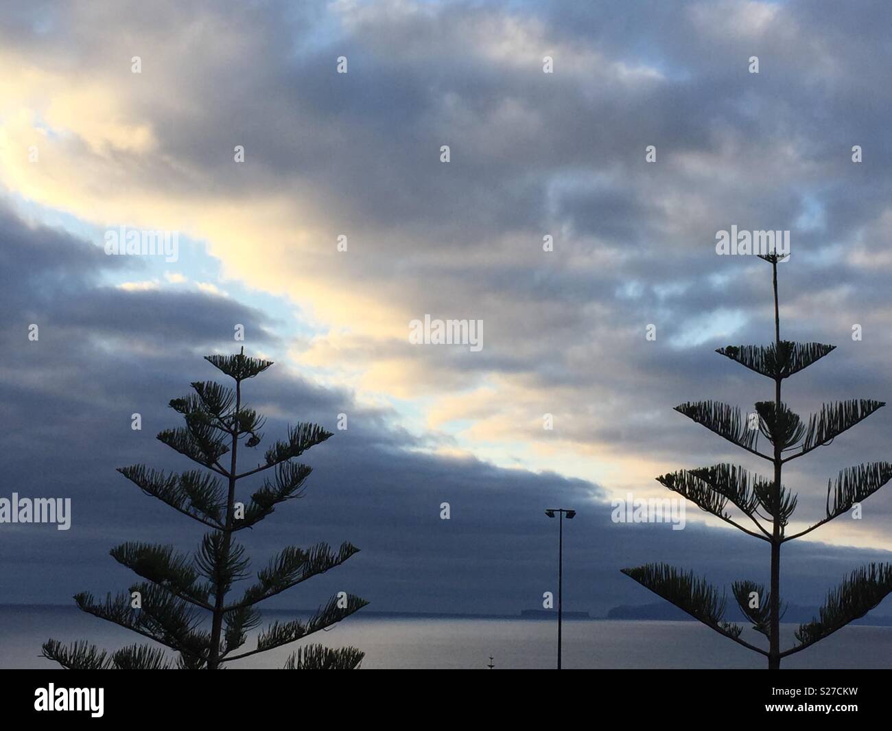 Split sky at sunrise Stock Photo - Alamy