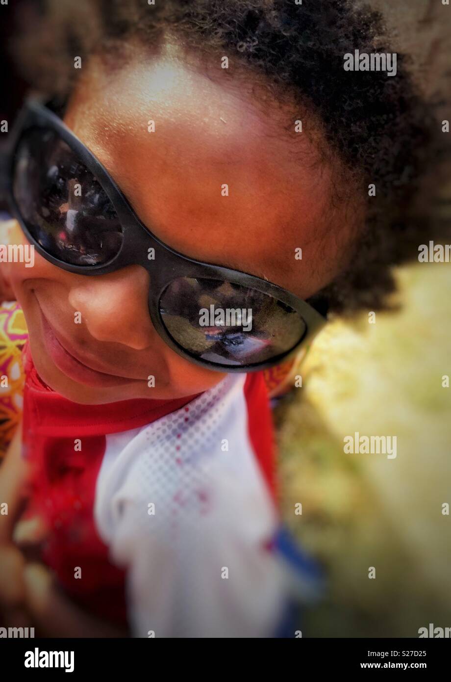 A little boy in wearing shades Stock Photo - Alamy