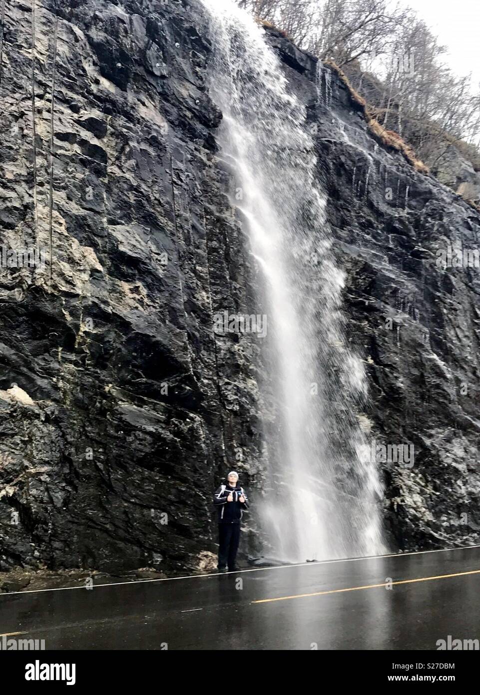 Geiranger water fall Norway Stock Photo - Alamy