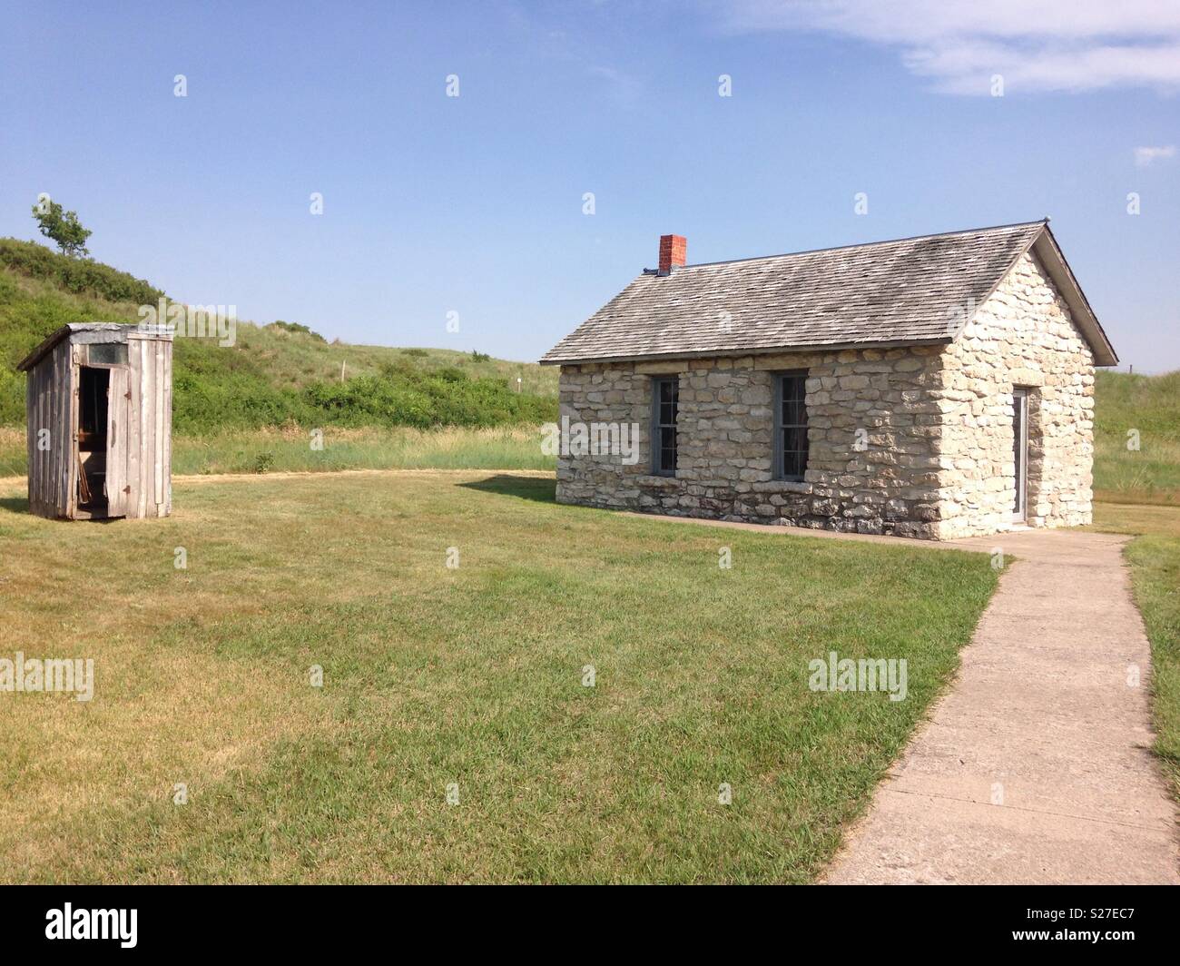 School outhouse hi-res stock photography and images - Alamy