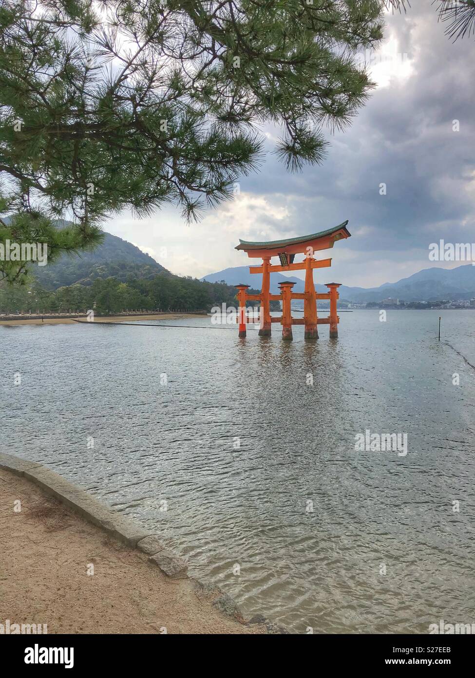 UNESCO World Heritage Site - a Torii Gate, floating temple on Miyajima ...